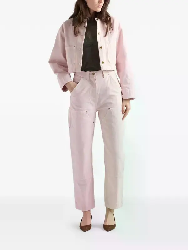 Prada Wide-leg Canvas Trousers