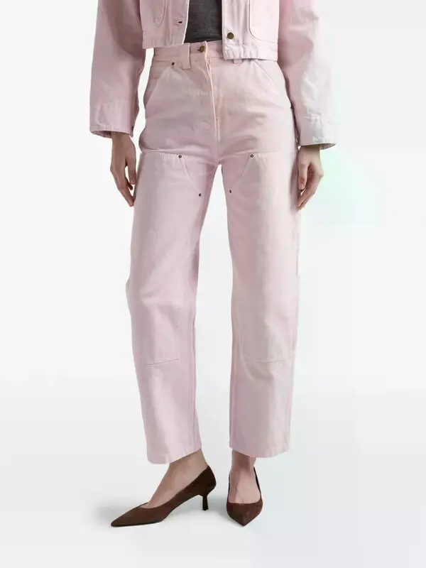 Prada Wide-leg Canvas Trousers