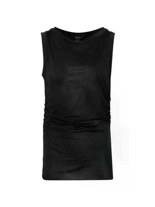 Avant Toi Sleeveless Gathered Top