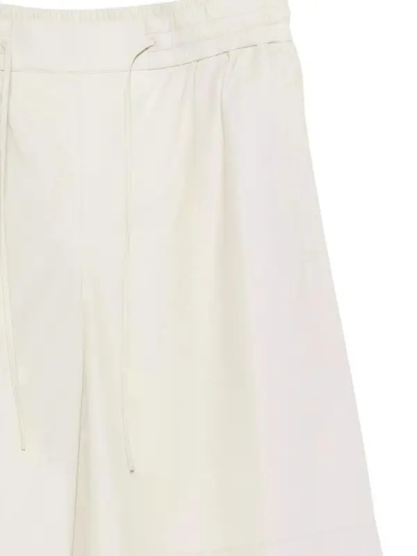 YVES SALOMON Drawstring Leather Trousers - Neutrals