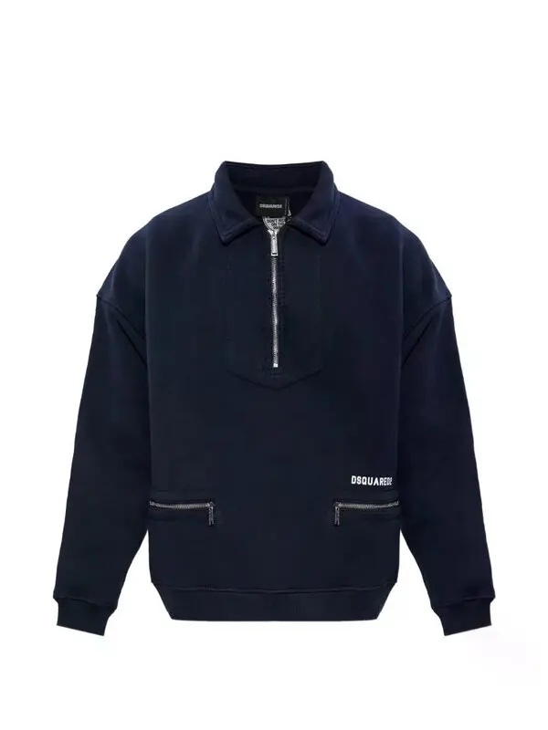 Dsquared2 Half-zip Sweatshirt - Blue