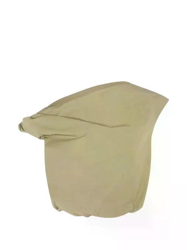 Paris Georgia Alice Draped One-shoulder Cropped Top