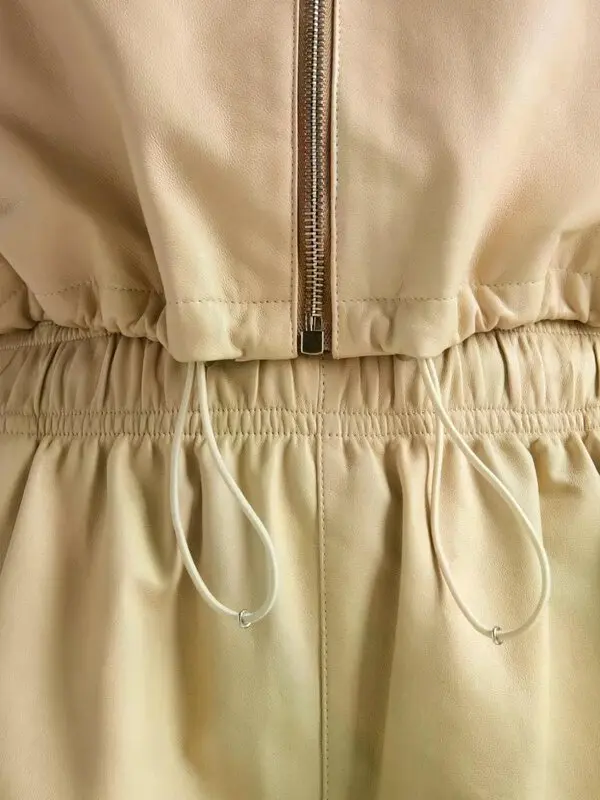 Prada Nappa Leather Hooded Jacket