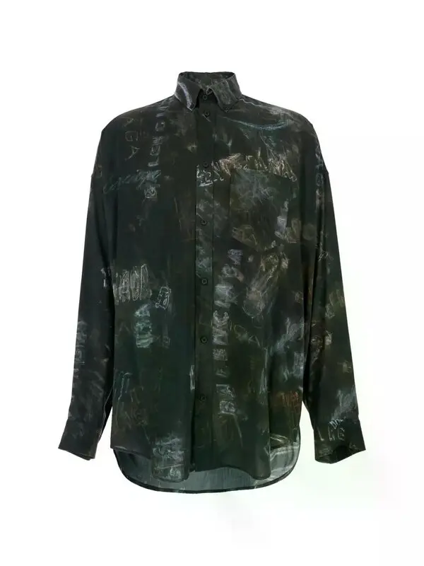 Balenciaga Chest-pocket Long-sleeve Shirt