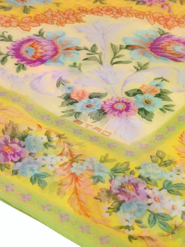 Etro Flower-print Square Scarf