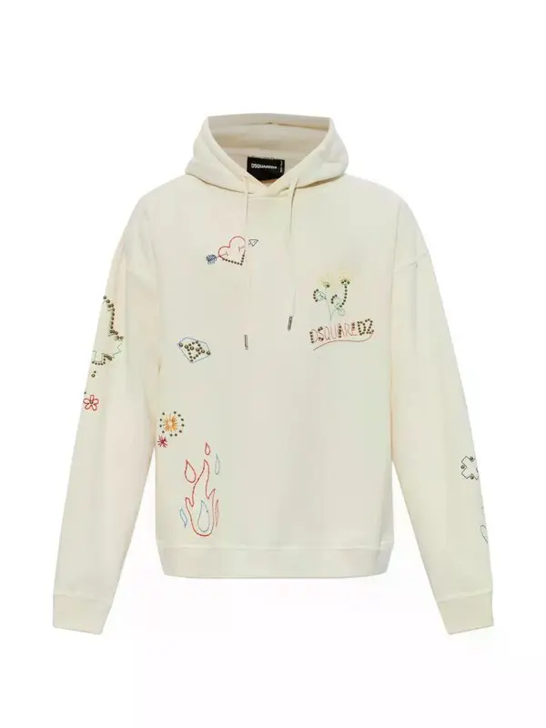 Dsquared2 Embroidered Hooded Sweater
