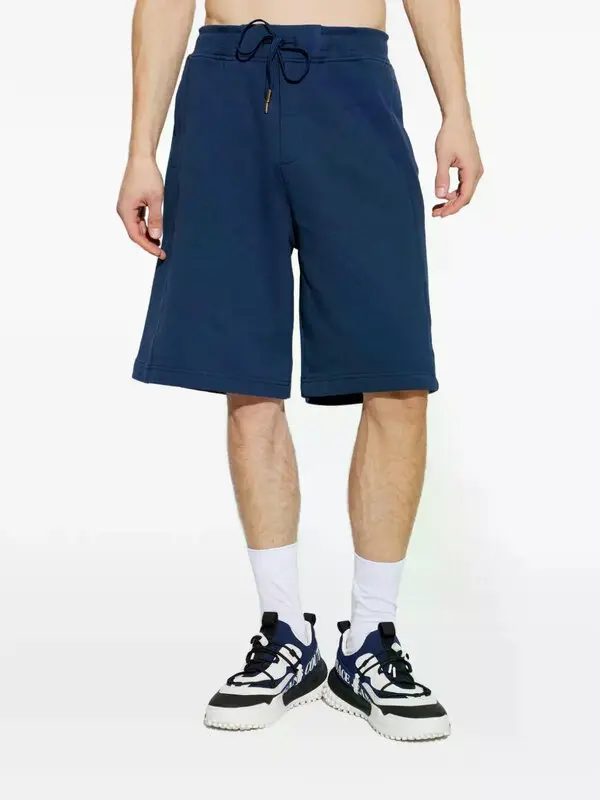 Versace Drawstring Logo-detail Shorts - Blue