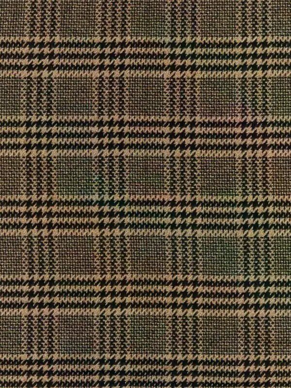 Saint Laurent Checked Fringed Scarf