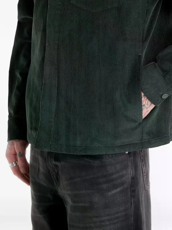 Fred Perry Corduroy Chest-pocket Shirt - Green