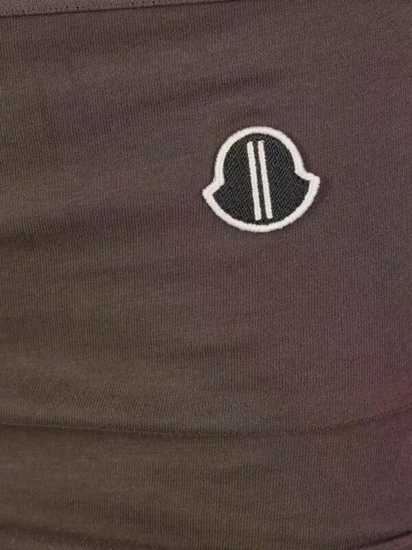 Moncler X Rick Owens Logo Patch Drawstring Maxi Skirt