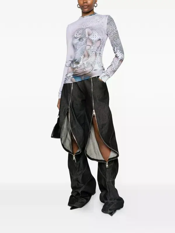 VICTOR CLAVELLY Long-sleeve T-shirt With Graphic Print