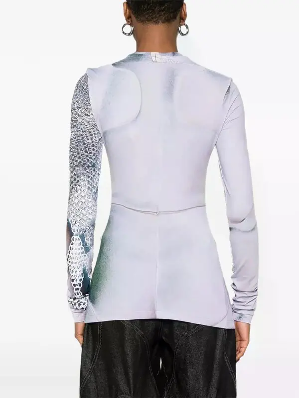VICTOR CLAVELLY Long-sleeve T-shirt With Graphic Print