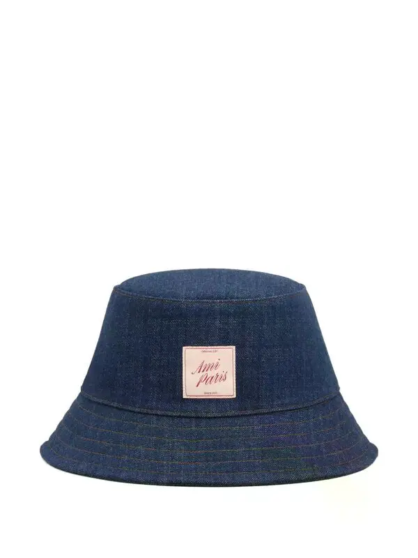 AMI Paris Heritage Bucket Hat - Blue