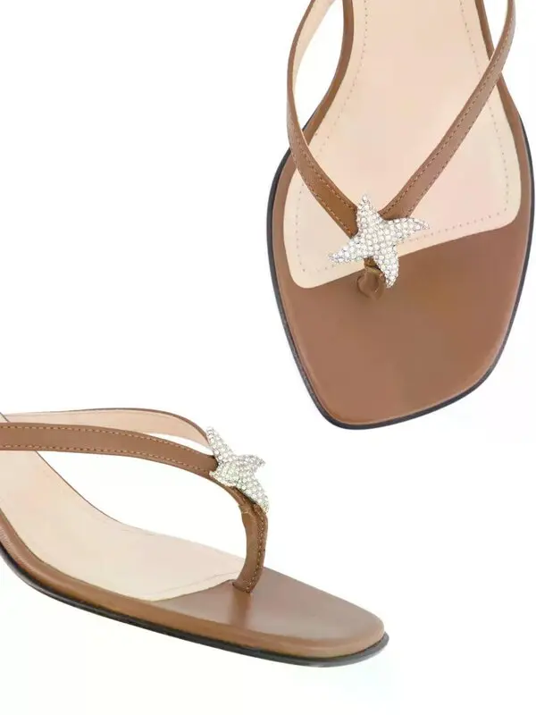 NODALETO Dona Ariel Star Embellishment Thong Sandals
