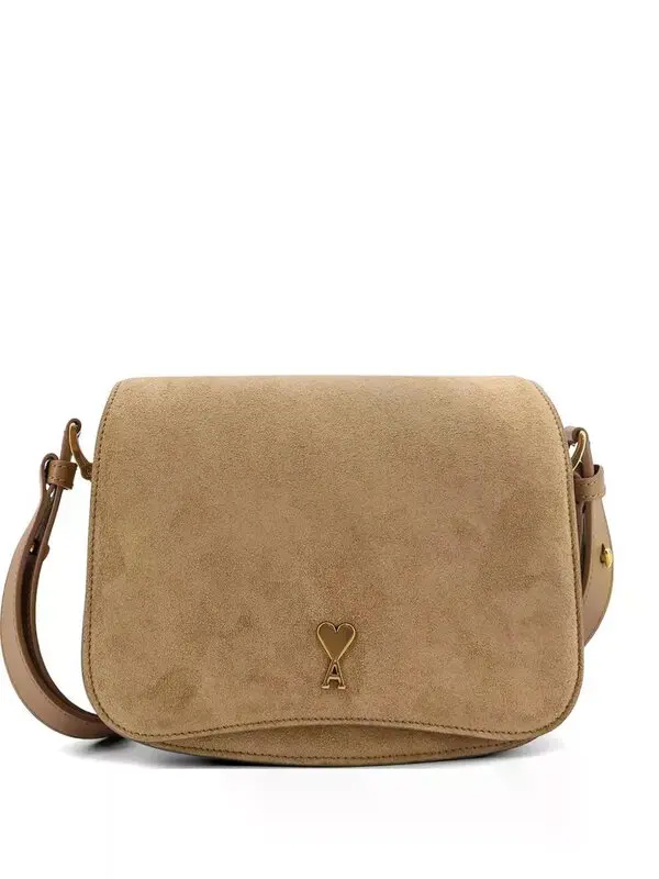 AMI Paris Heart-motif Shoulder Bag - Neutrals