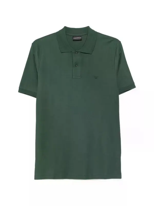 Emporio Armani Logo-embroidered Polo Shirt - Green