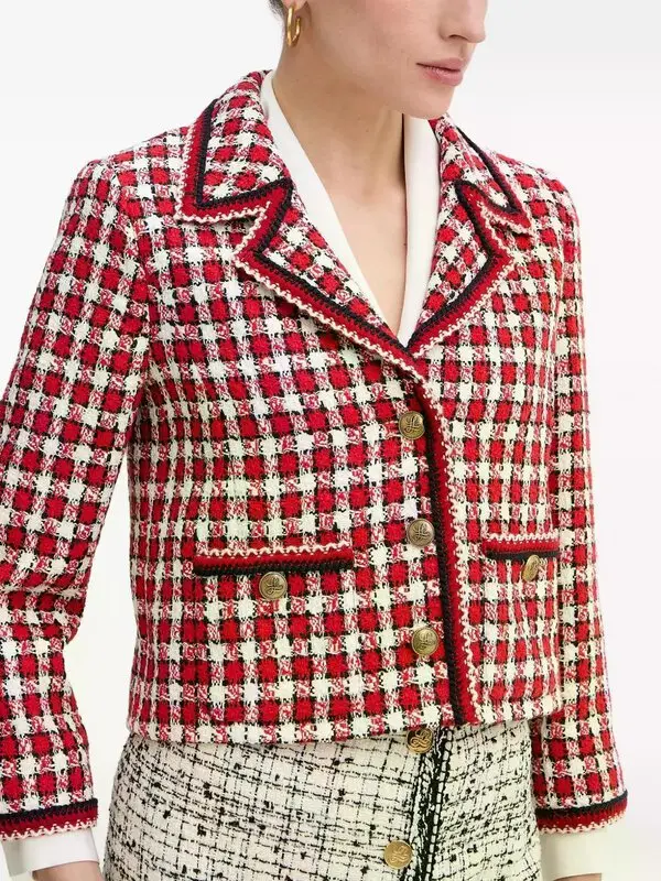 Luisa Spagnoli Villarosa Checked Button Jacket