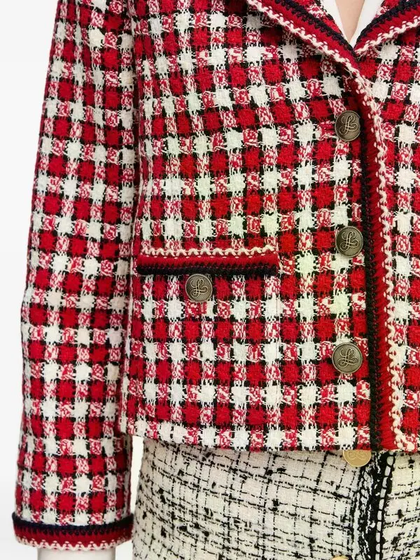 Luisa Spagnoli Villarosa Checked Button Jacket