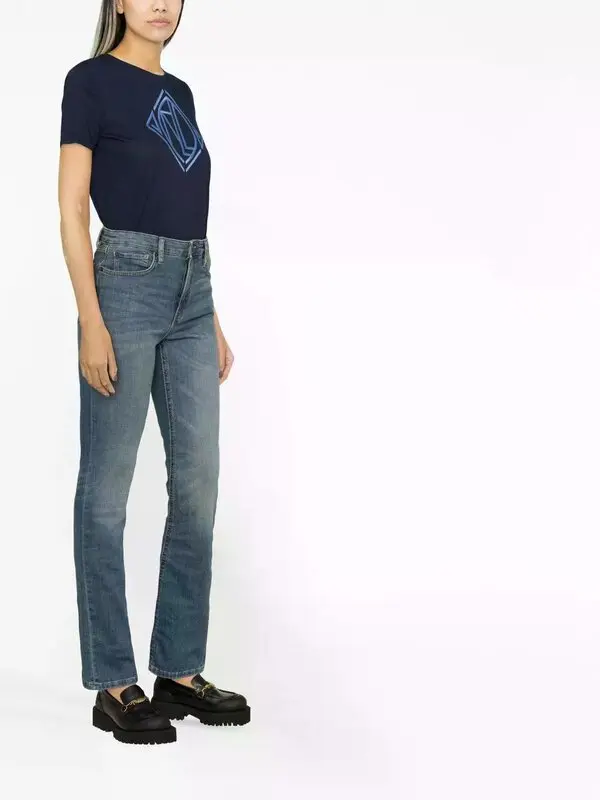 Ralph Lauren Stonewashed Bootcut Denim Jeans