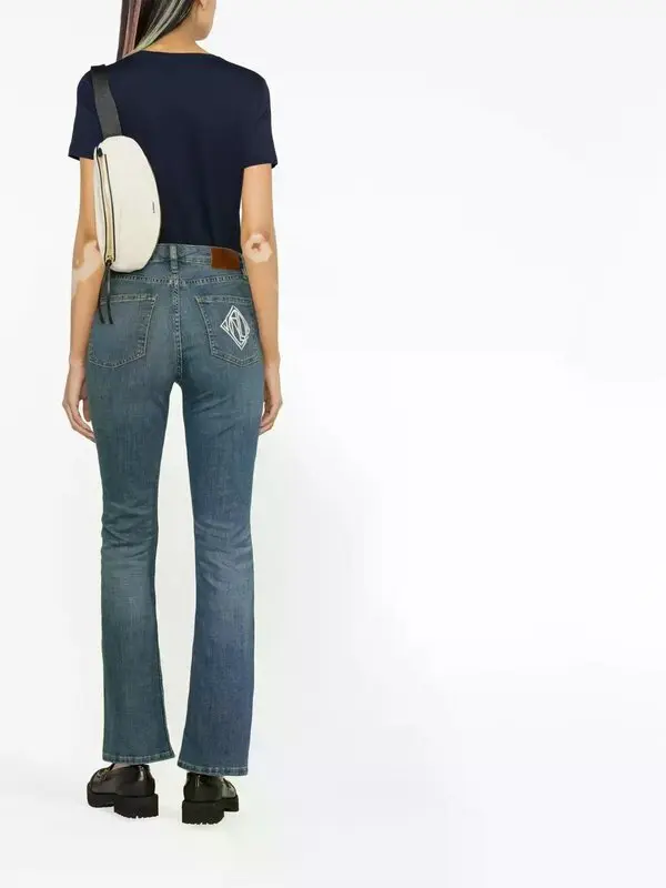 Ralph Lauren Stonewashed Bootcut Denim Jeans