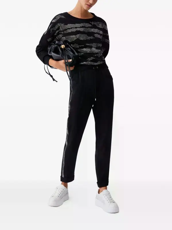 Liu Jo Crew-neck Sweatshirt With Stud Embellishments