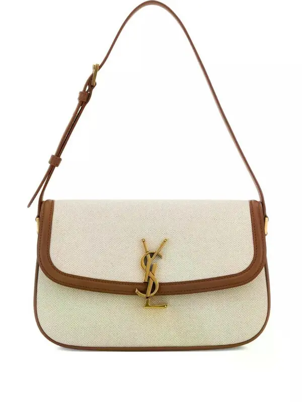 Saint Laurent Solferino Adjustable-strap Shoulder Bag - Neutrals