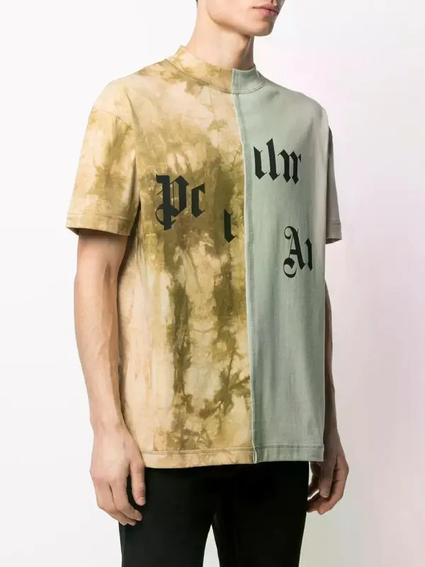 Palm Angels Broken Logo Panelled T-shirt