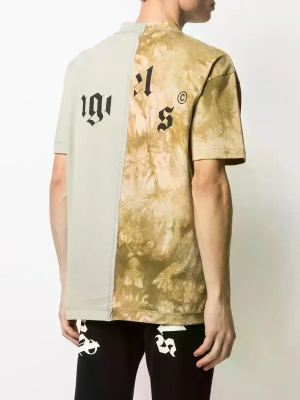 Palm Angels Broken Logo Panelled T-shirt