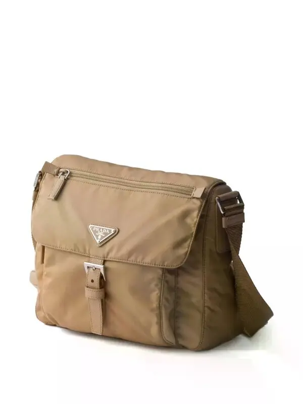 Prada Logo-plaque Shoulder Bag