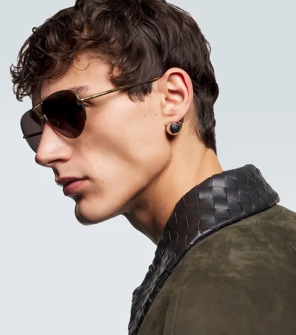 Bottega Veneta Drop Aviator Sunglasses