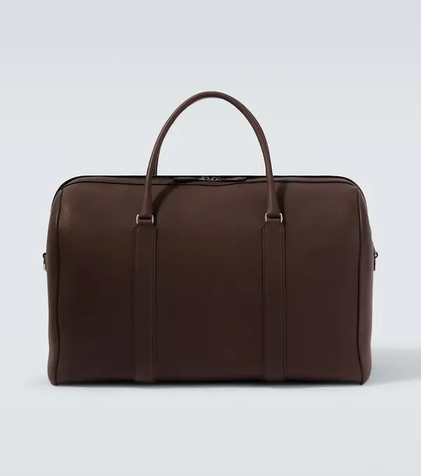 THE ROW Iowa Leather Duffel Bag - Brown