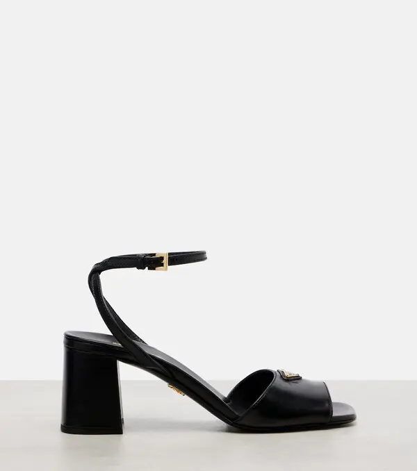 Prada Leather Slingback Sandals