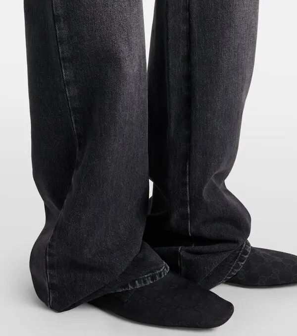 Gucci Horsebit Wide-leg Jeans