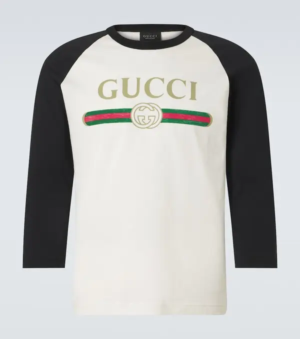 Gucci Logo Cotton And Silk Jersey T-shirt