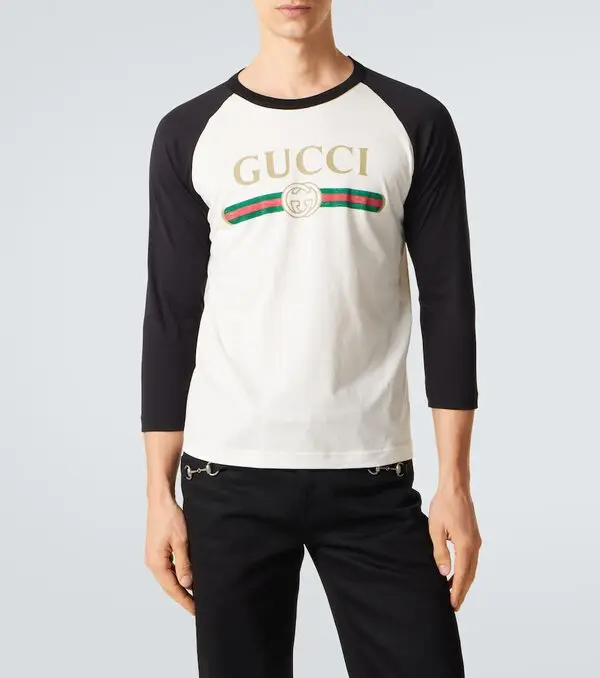 Gucci Logo Cotton And Silk Jersey T-shirt