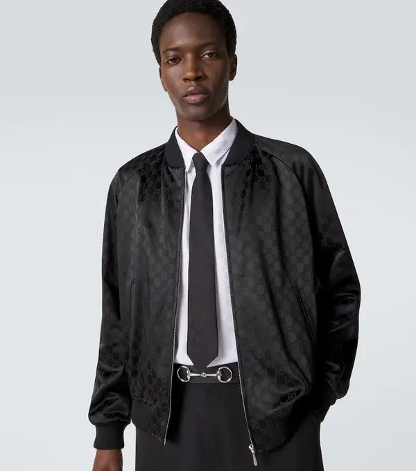 Gucci Cotton And Silk Neck Tie - Black