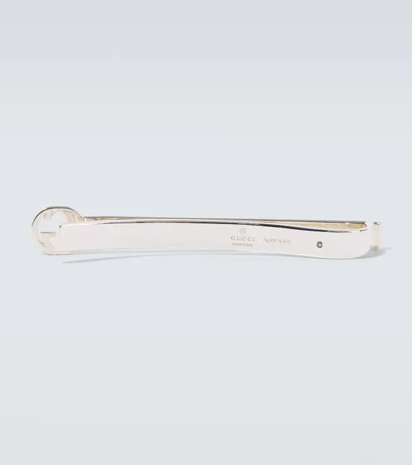 Gucci Interlocking G 925 Sterling Tie Bar