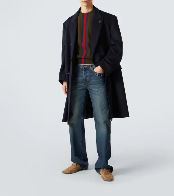 Gucci Web Stripe Wool Sweater