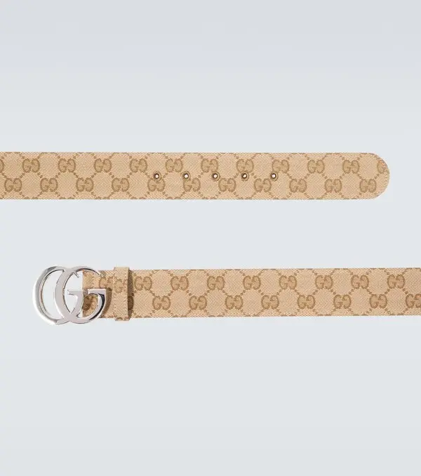 Gucci Marmont Gg Canvas Belt