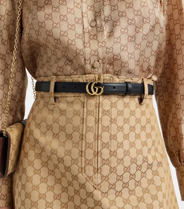 Gucci Gg Marmont Leather Belt