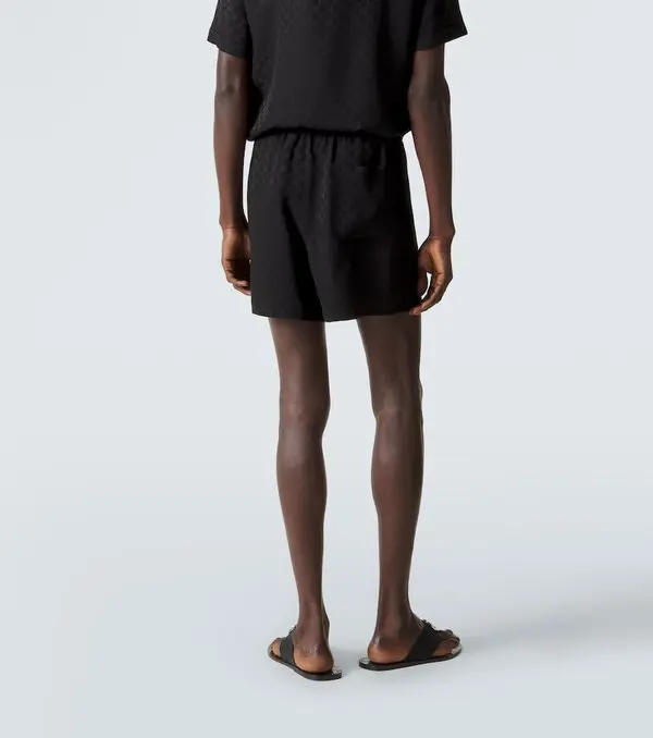 Gucci Gg Silk Jacquard Shorts