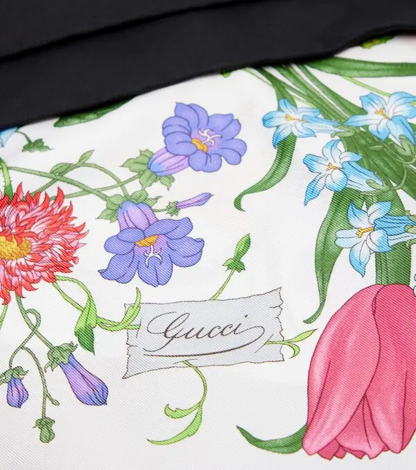 Gucci Flora Silk Twill Scarf - Multicoloured