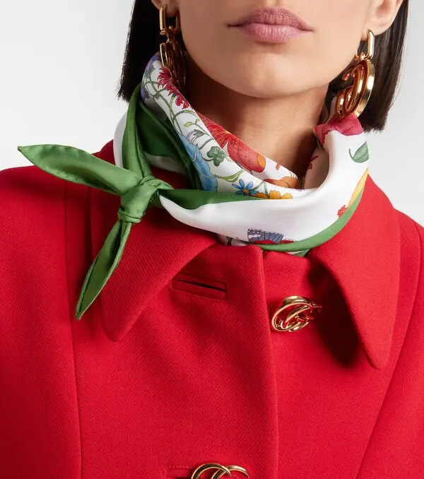 Gucci Flora Silk Twill Scarf - Multicoloured