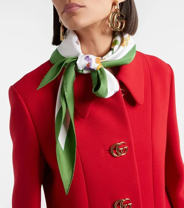 Gucci Flora Silk Twill Scarf - Multicoloured