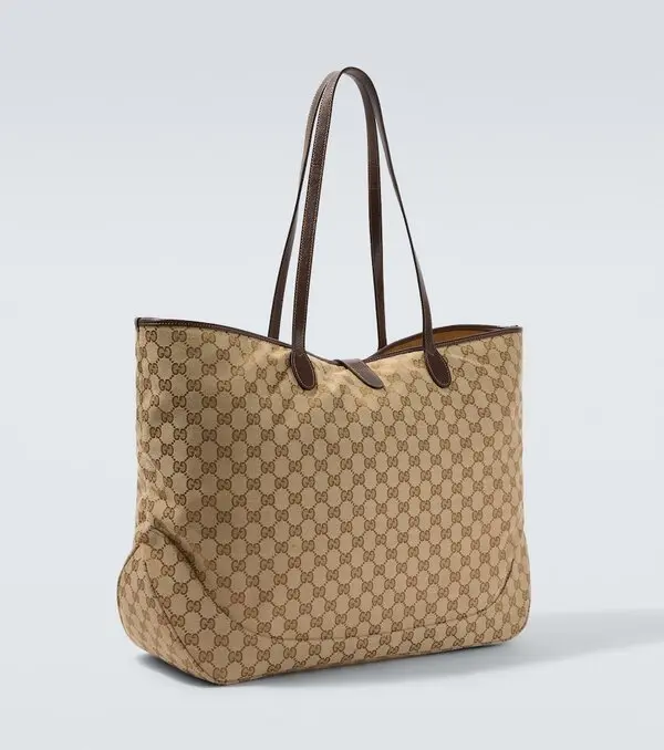Gucci Jackie Gg Canvas Large Tote Bag