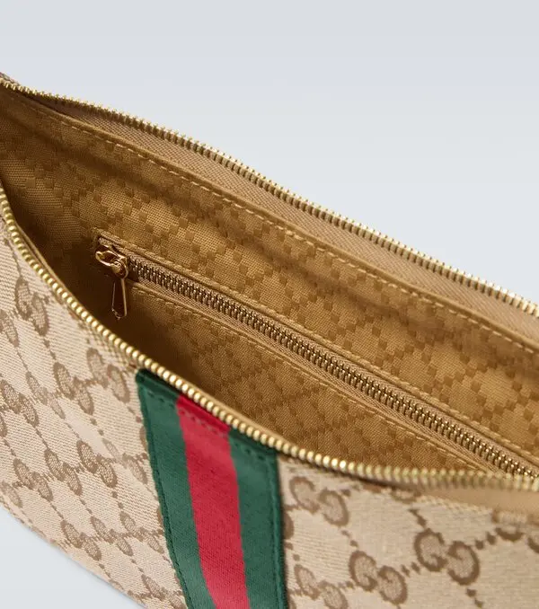 Gucci Gg Canvas Small Crossbody Bag - Beige