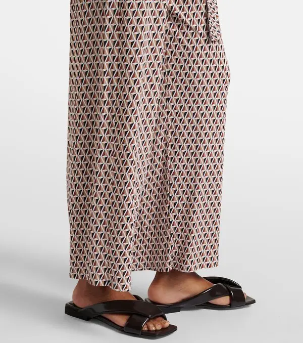 Max Mara Belted Printed Jumpsuit