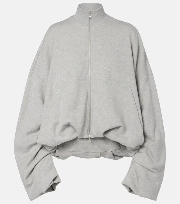 Dries Van Noten Cotton Jersey Sweatshirt - Grey