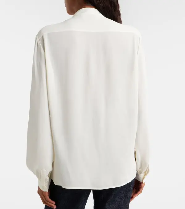 Tory Burch Tie-neck Georgette Blouse