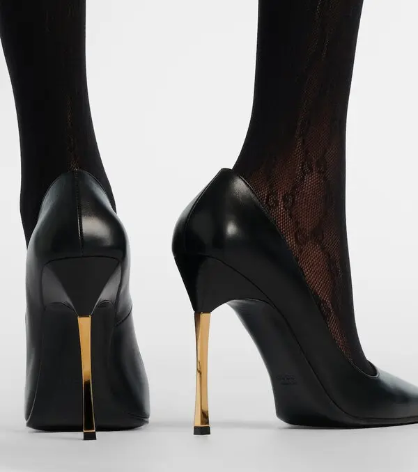 Gucci Bombshell 120 Leather Pumps